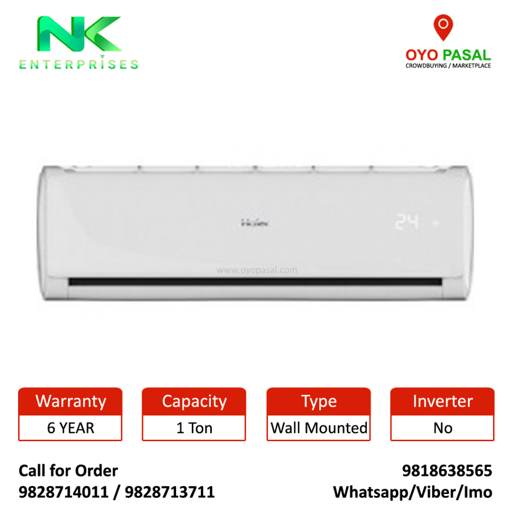 Haier 1 Ton Air Conditioner AS12TB3HAA – OYO PASAL
