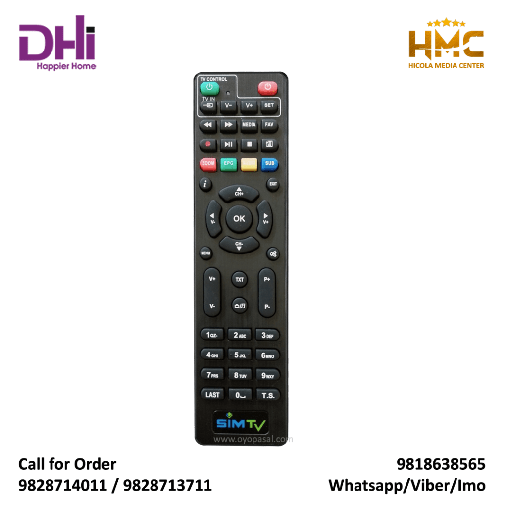 Sim TV Setupbox Remote – OYO PASAL